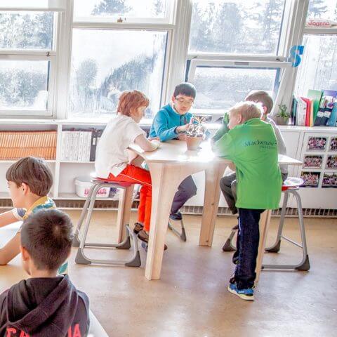 Reach™ Standing Tables - Natural Pod